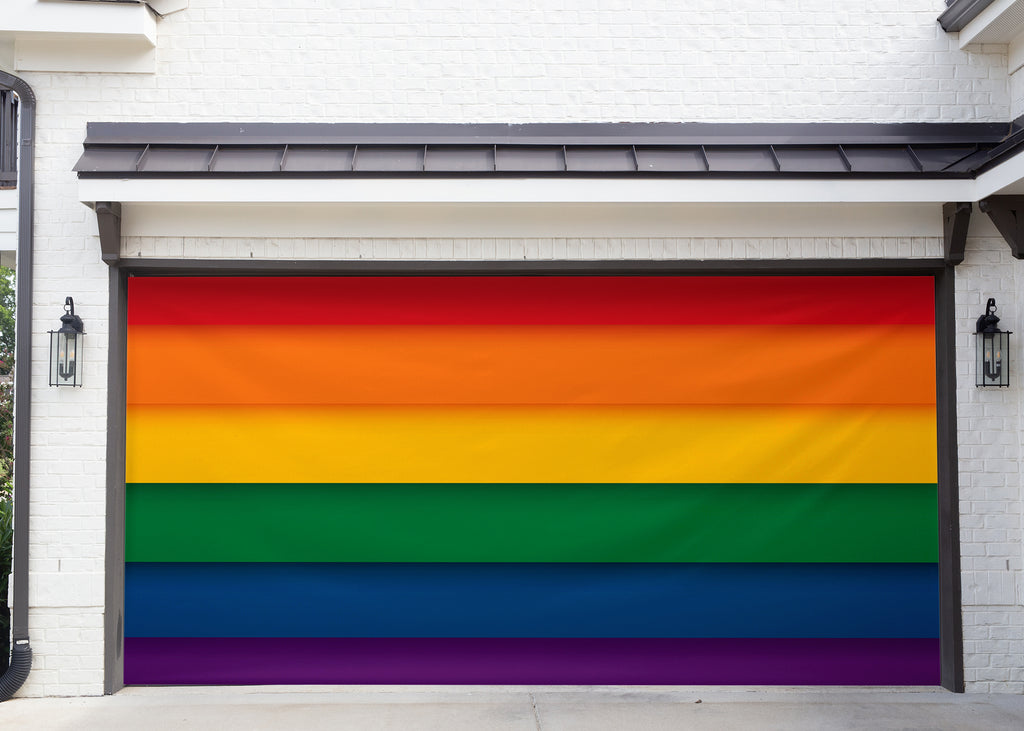 Rainbow Pride Garage Door Banner – DoorPOP
