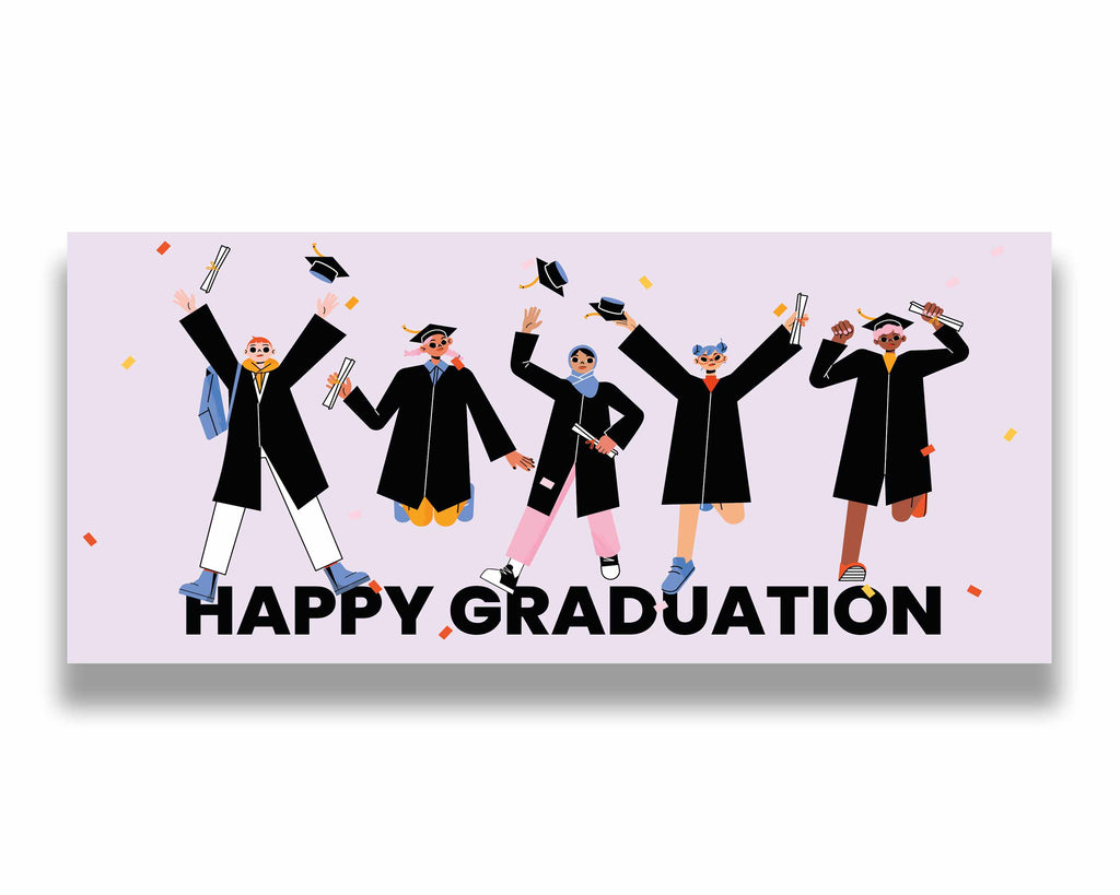 Happy Grad Girls Graduation Garage Door Banner – DoorPOP
